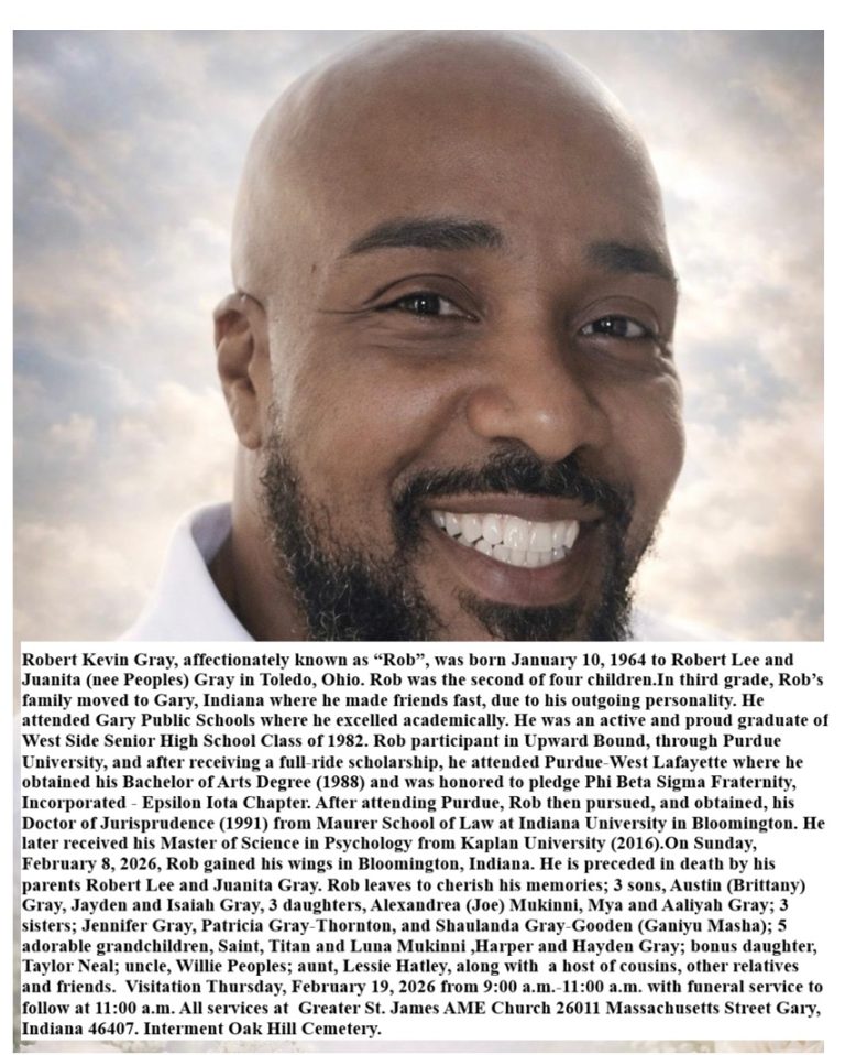 February 2026 | Guy and Allen Funeral Home Gary IN